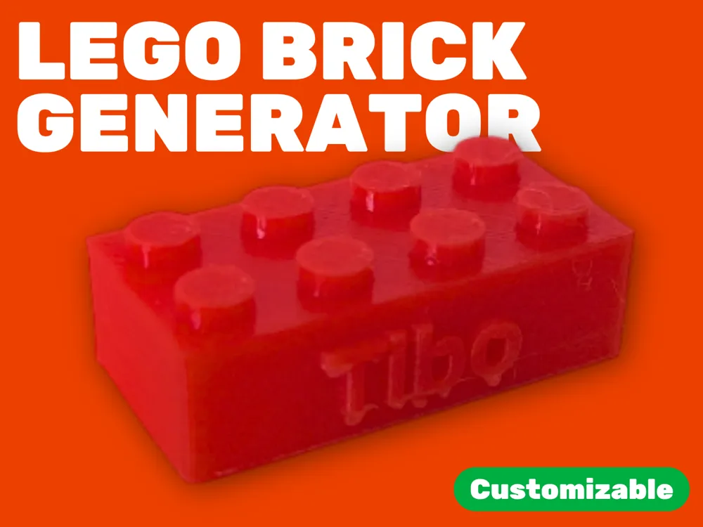 LEGOs-Compatible Brick Generator Remixed by Tibo MakerWorld: Download ...