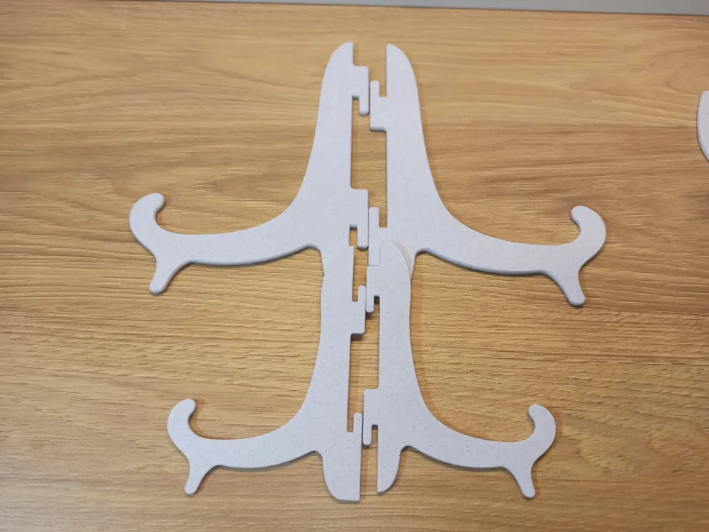 Display stand for plates/pictures/discgolf disc V2 - Free 3D Print ...