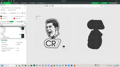 Ronaldo lightbox - Free 3D Print Model - MakerWorld