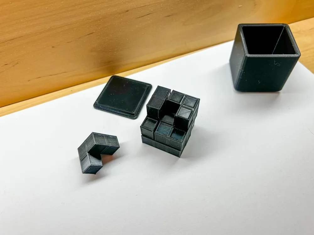 Cube puzzle 3x3 with storage box by Mark HactarMakerWorld: Download ...