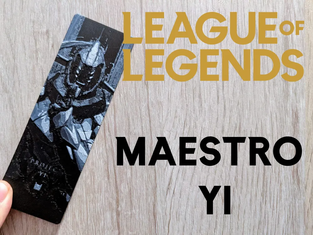 Master Yi League of Legends Bookmark - Free 3D Print Model - MakerWorld