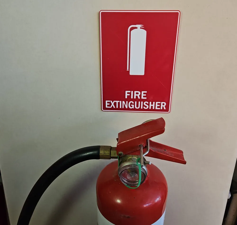 Fire Extinguisher Sign by Wiseone MakerWorld: Download Free 3D Models