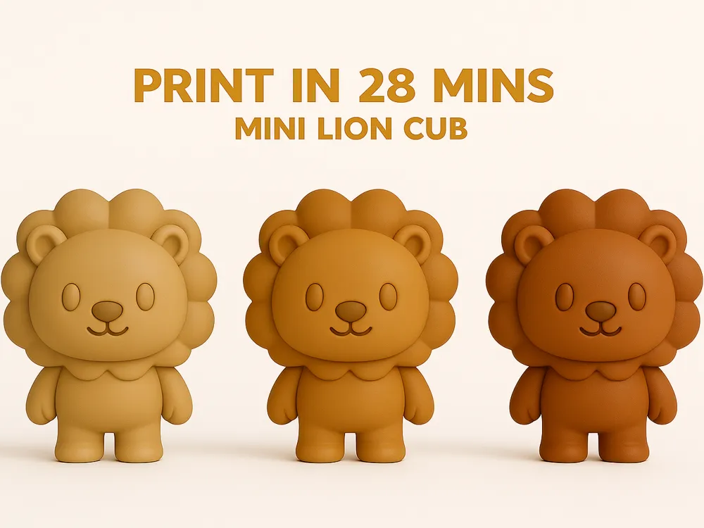 Mini Lion Cub – Cute Little King of the Jungle by CraftedDesigns ...