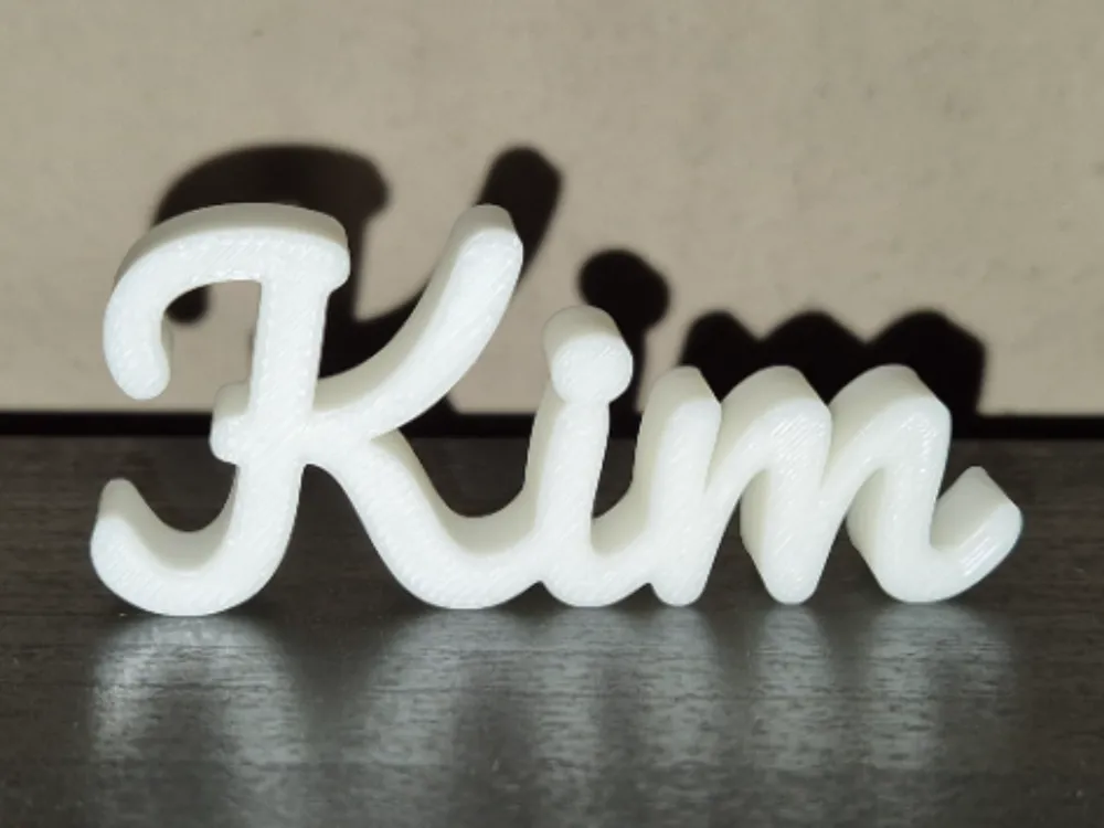Kim Name Sign Display Decor by GabT MakerWorld: Download Free 3D Models