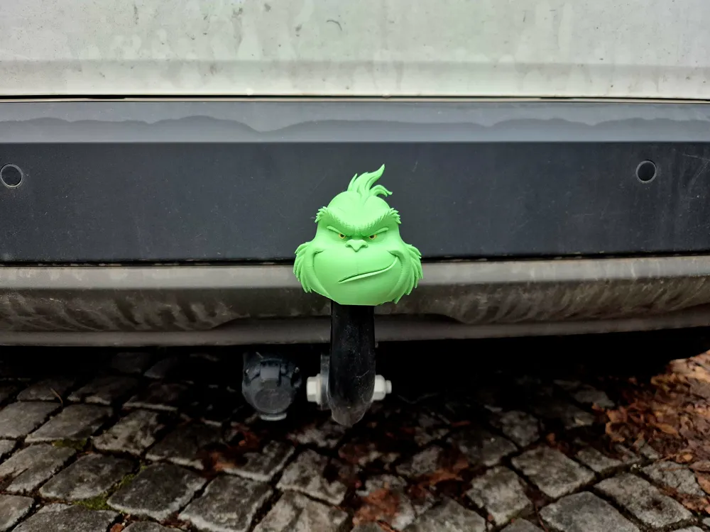 Grinch Hitch Ball cover - Free 3D Print Model - MakerWorld