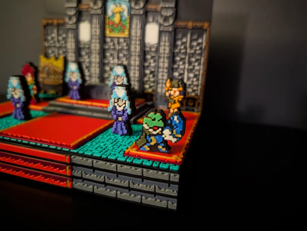 时空之轮 大教堂场景立体模型 来自 LayeredPixels by Tomas MakerWorld：免费下载 3D 模型