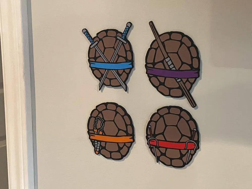 Ninja Turtle Wall Art / TMNT / Decor / Kids Room by 3D Prints This Week ...