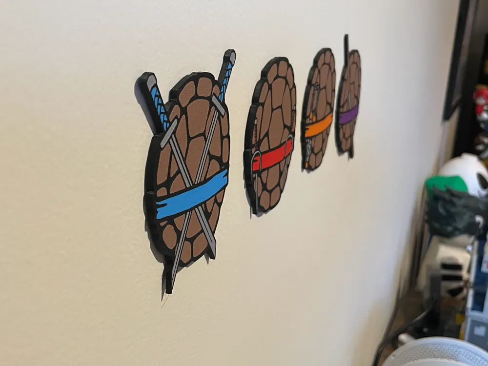 Ninja Turtle Wall Art / TMNT / Decor / Kids Room by 3D Prints This Week ...