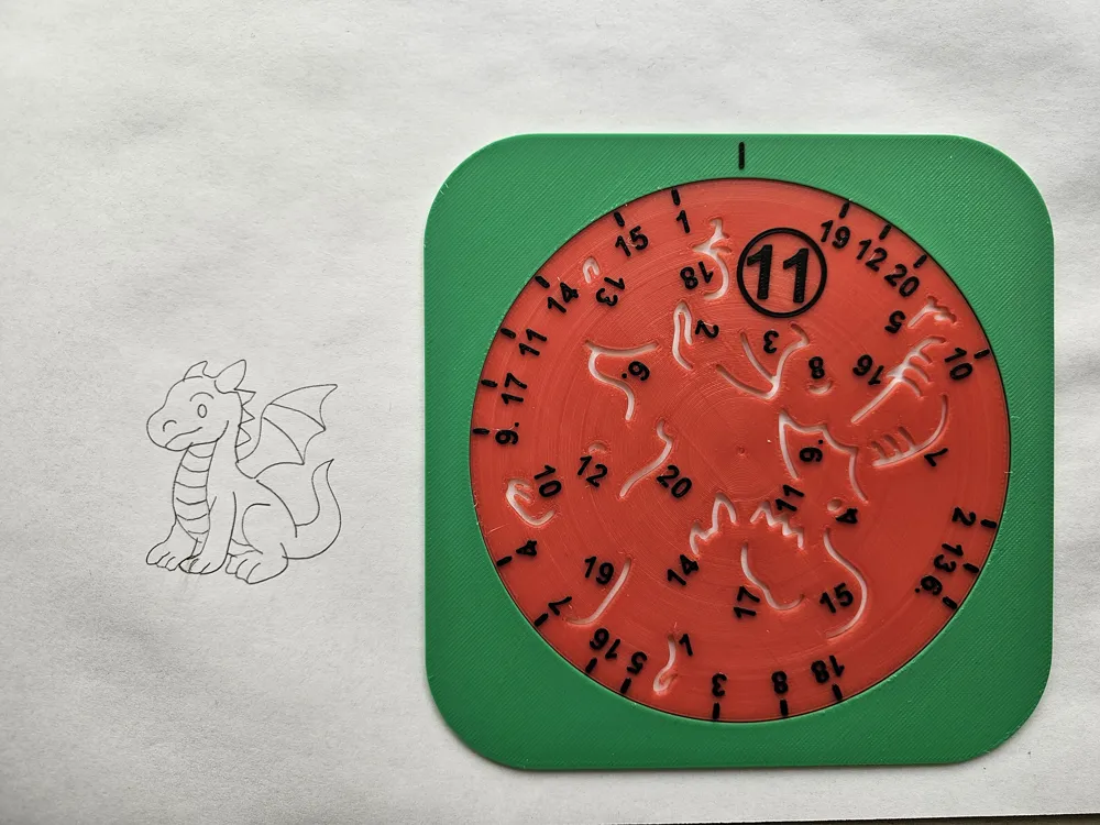 Twist Art 11 Dragon - Rotary Drawing Stencil by THIMM1 MakerWorld ...