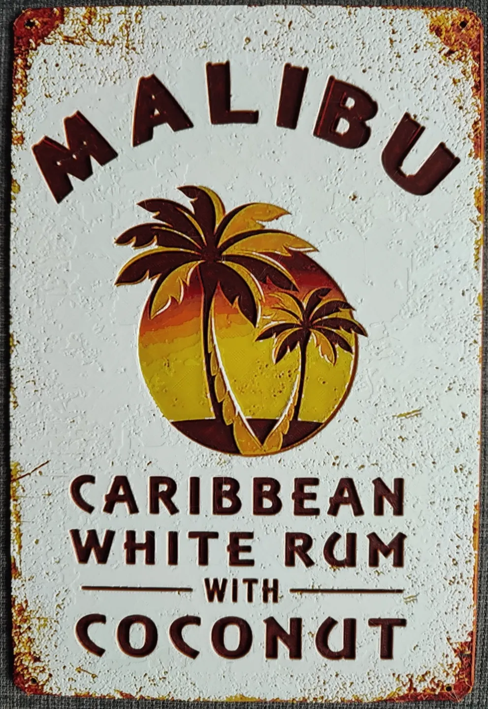 6-color HueForge Malibu Caribbean White Rum With Coconut Sign by a.vdh ...