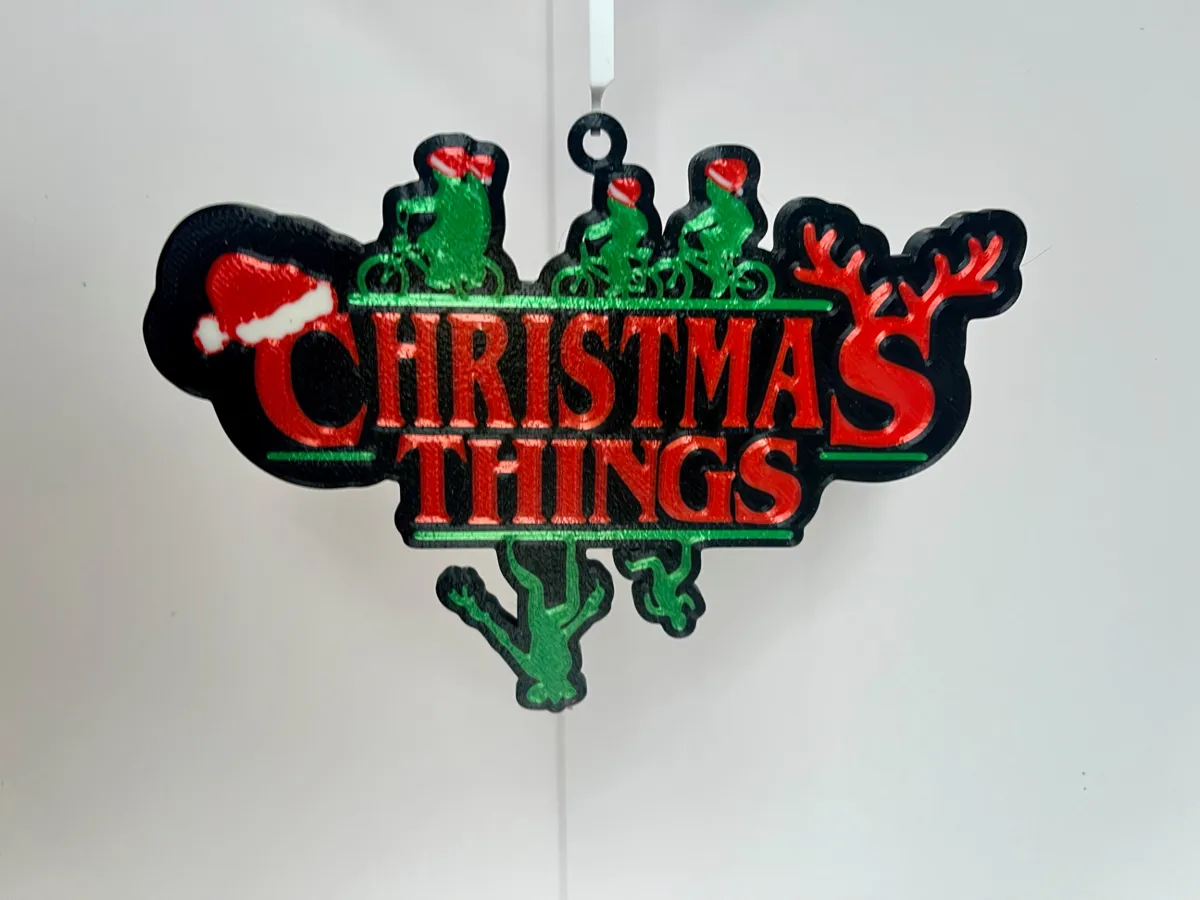 Stranger Things Christmas Ornament - Free 3D Print Model - MakerWorld