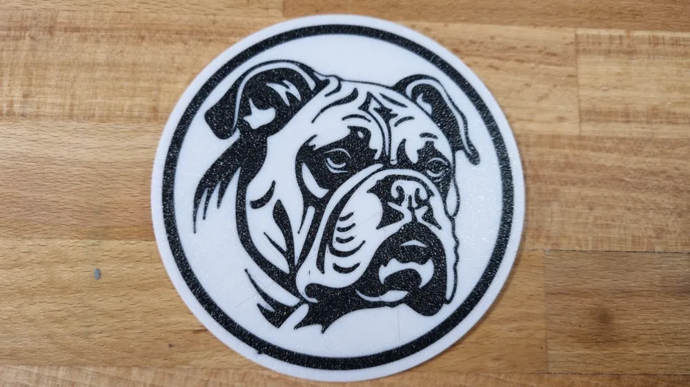 Bulldog coaster by Mr.Jay - MakerWorld