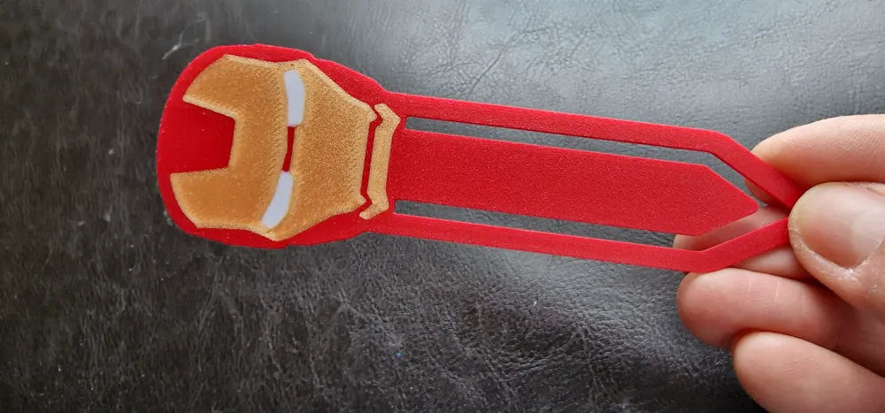IRON MAN bookmark, IRON MAN bookmark, IRONMAN by darvil66 - MakerWorld