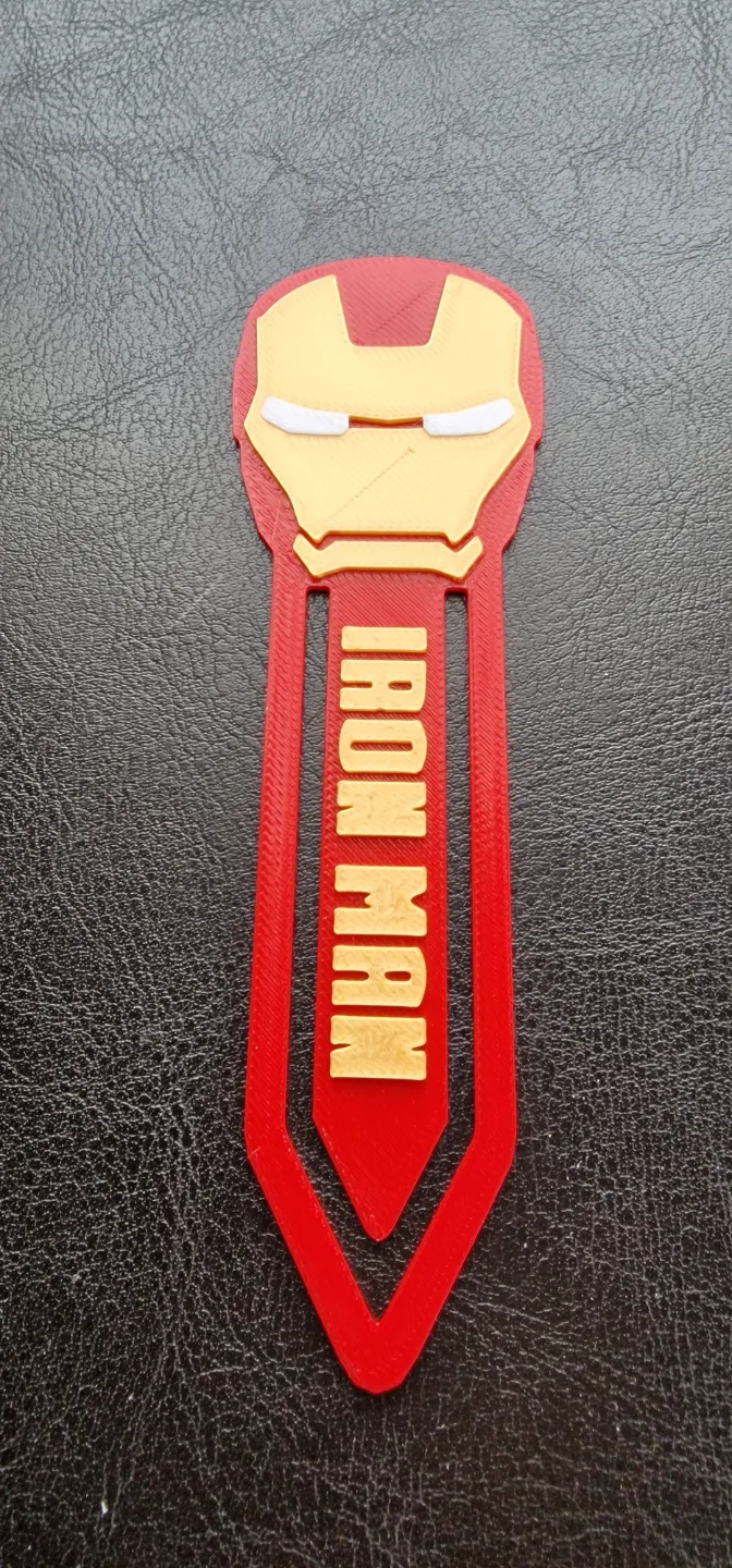 IRON MAN bookmark, IRON MAN bookmark, IRONMAN by darvil66 - MakerWorld