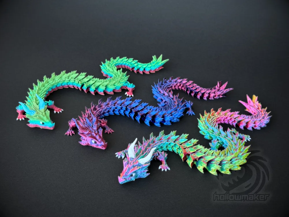 Compact Infinity Serpent - Articulated Dragon - Free 3D Print Model ...