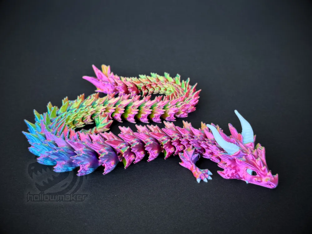 Compact Infinity Serpent - Articulated Dragon - Free 3D Print Model ...