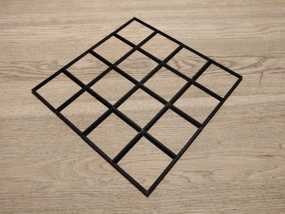 4x4 55 mm base grid for organizers by FlugtN - MakerWorld