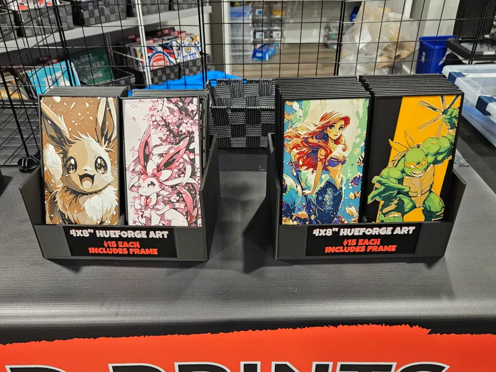 100x200mm Hueforge Display Stand with Sign Slot by Canadian Gamer ...