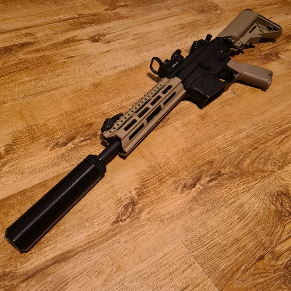 Suppressor with baffles - Airsoft use only by OpenShot - MakerWorld