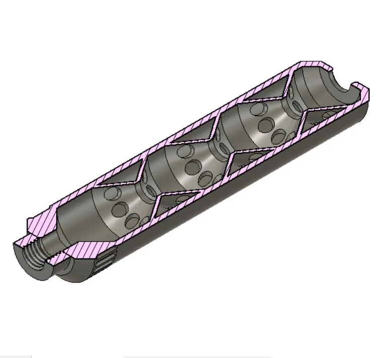 Suppressor with baffles - Airsoft use only by OpenShot - MakerWorld