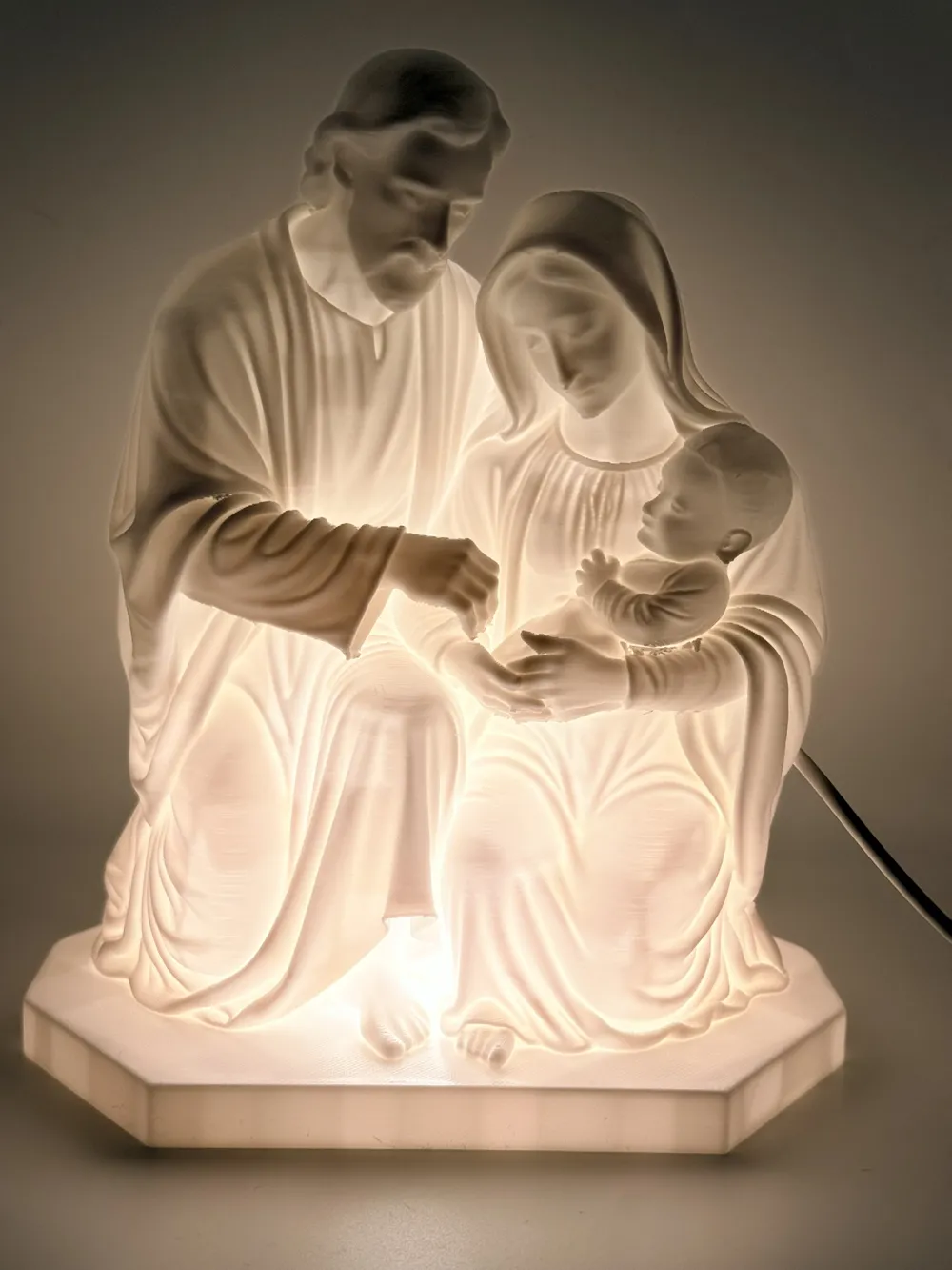 Holy Family – LED-Ready Christmas Relief - Free 3D Print Model - MakerWorld