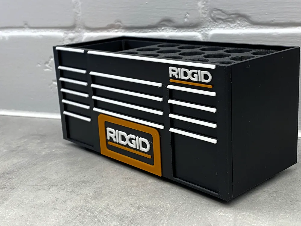 Ridgid Power Tools Desk Workbench Toolbox Pen Hold by Mrtk1970 - MakerWorld