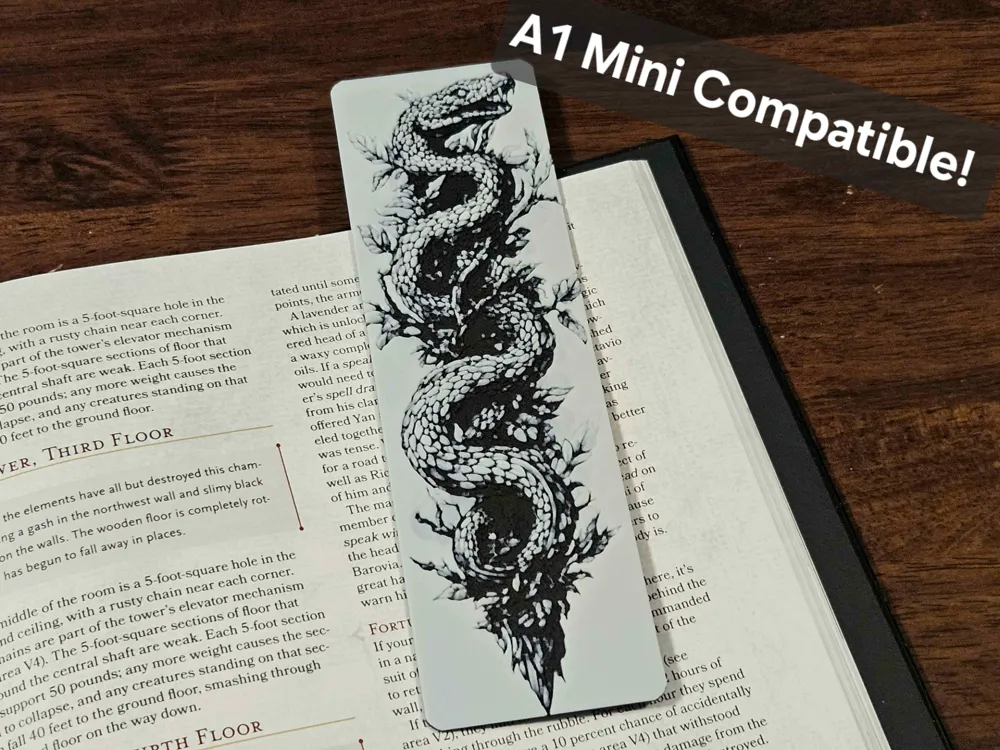 Year of the Snake - 2025 - Bookmark by Yandalf - MakerWorld