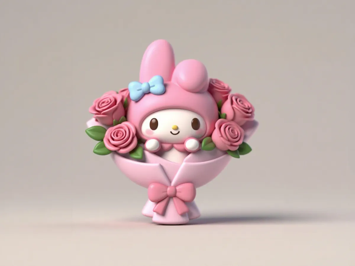 My Melody Bouquet - Handheld Flower Series - Cute Sanrio Peripheral ...