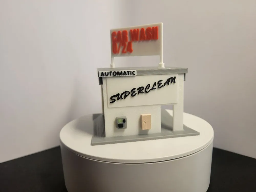 H0 & 1:64 Car Wash - Free 3D Print Model - MakerWorld