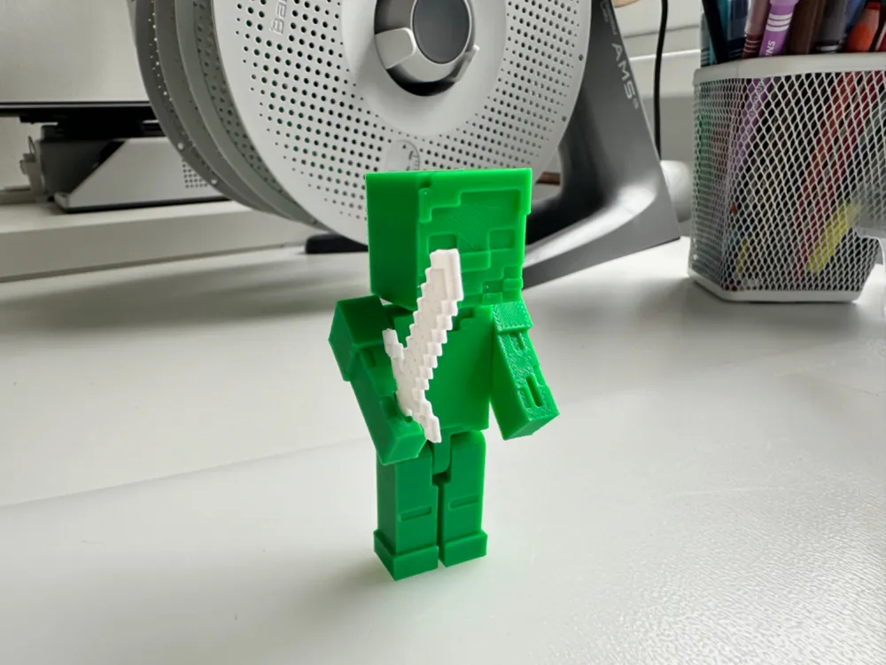 Minecraft Zombie with Moving Legs and Arms by Zdenek - MakerWorld