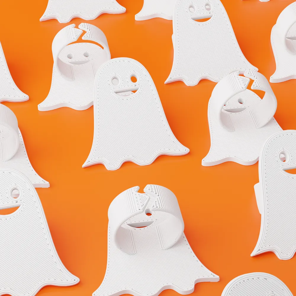 Trick Or Treat Gifts. Halloween Ghost rings. by Abstractia Design ...