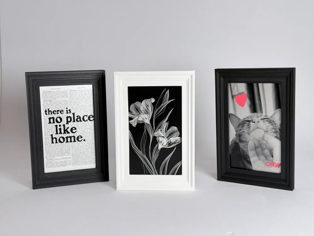 Metal Business Card Picture Mini Frame 86x54mm - Free 3D Print Model ...