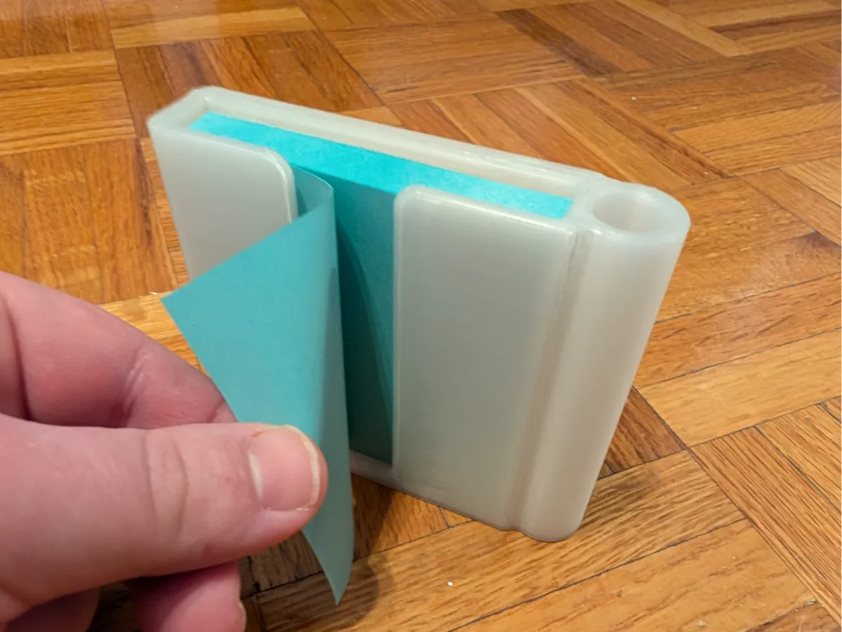 Magnetic Fridge Post-it ZNote Dispenser Parametric - Free 3D Print ...