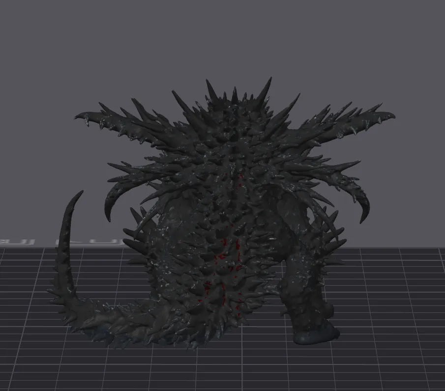 Spiked Dragon Monster by BlackFlamePrints MakerWorld: Download Free 3D ...