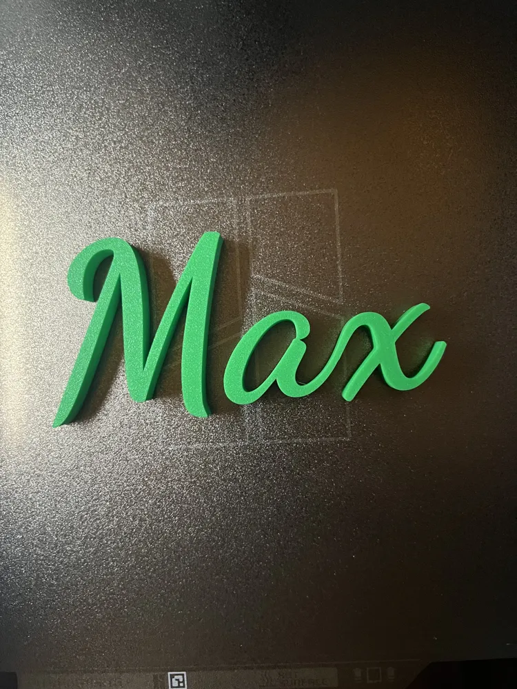 Name Max - Personalized - Personalize Initial - Free 3D Print Model ...