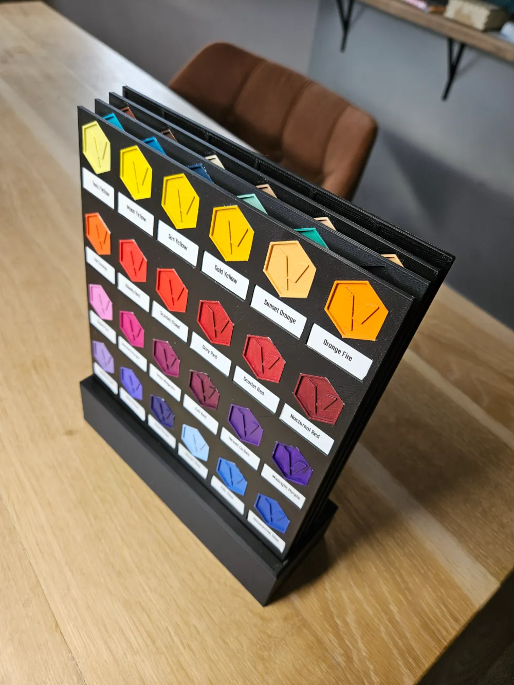 Acrylic Paint Swatches from different brands - Free 3D Print Model ...