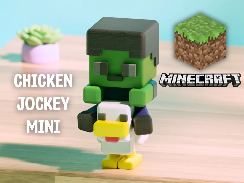 Minecraft Chicken Jockey by frekkodesigns MakerWorld: Download Free 3D ...