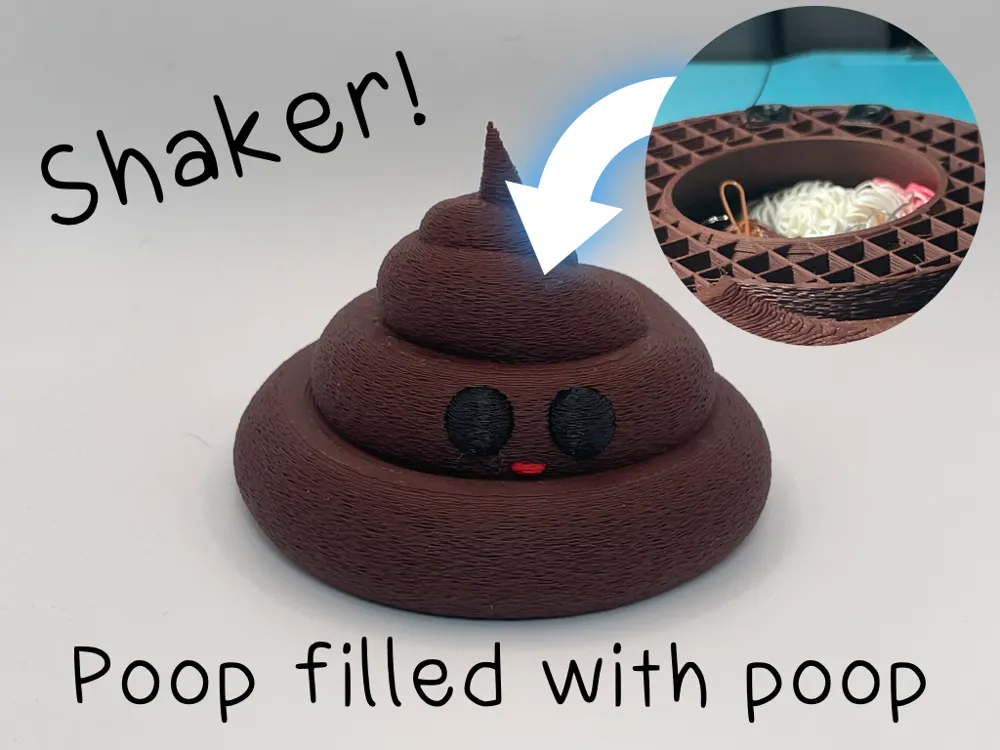 Poop shaker filled with poop by DIY Wizard - MakerWorld