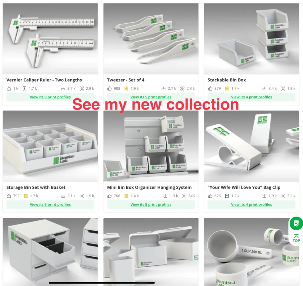 Secchio per rifiuti semplice per stampante A1 da 3D Print Masters Hub ...