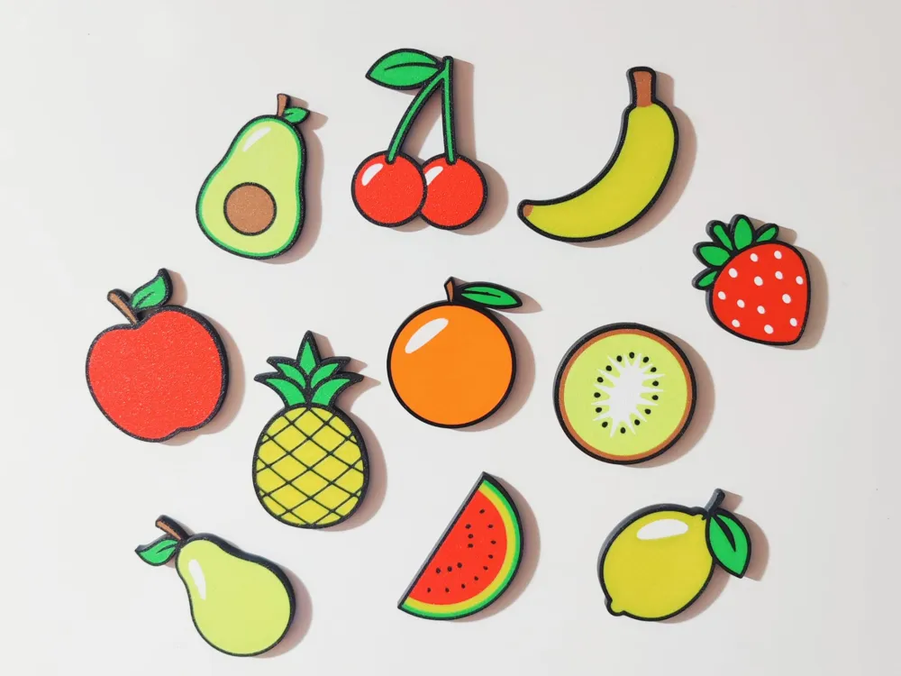 FRIDGE MAGNET FRUITS COLLECTION / IMANES FRUTAS by pejore1986 - MakerWorld