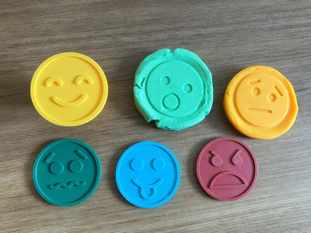 Emotions Stamps for Playdough – 3D Printable Set by A*i*m*e*e ...