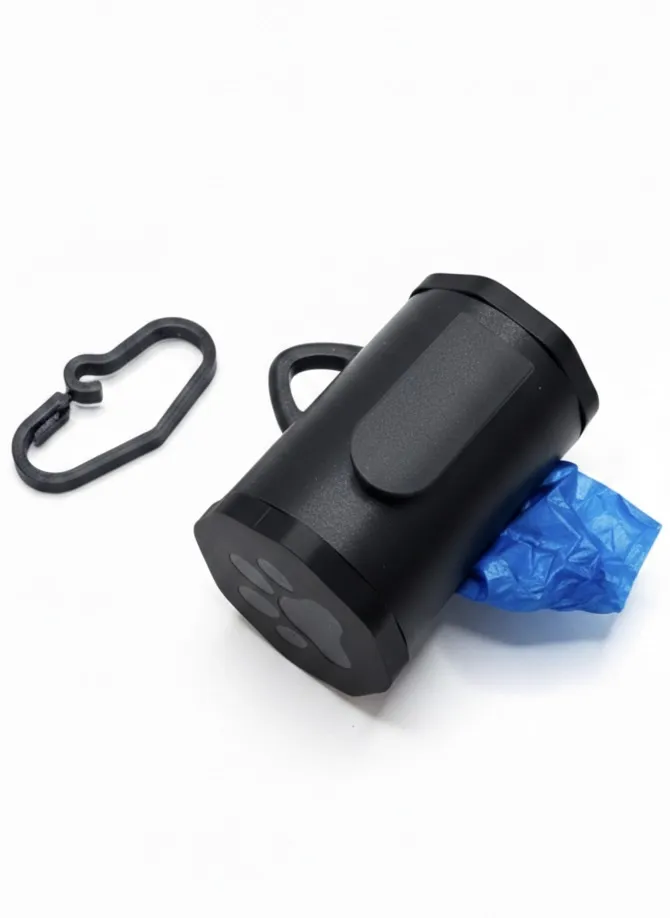 Dog Poop Bag Dispenser with 'Hands-Free' Clip - Free 3D Print Model ...