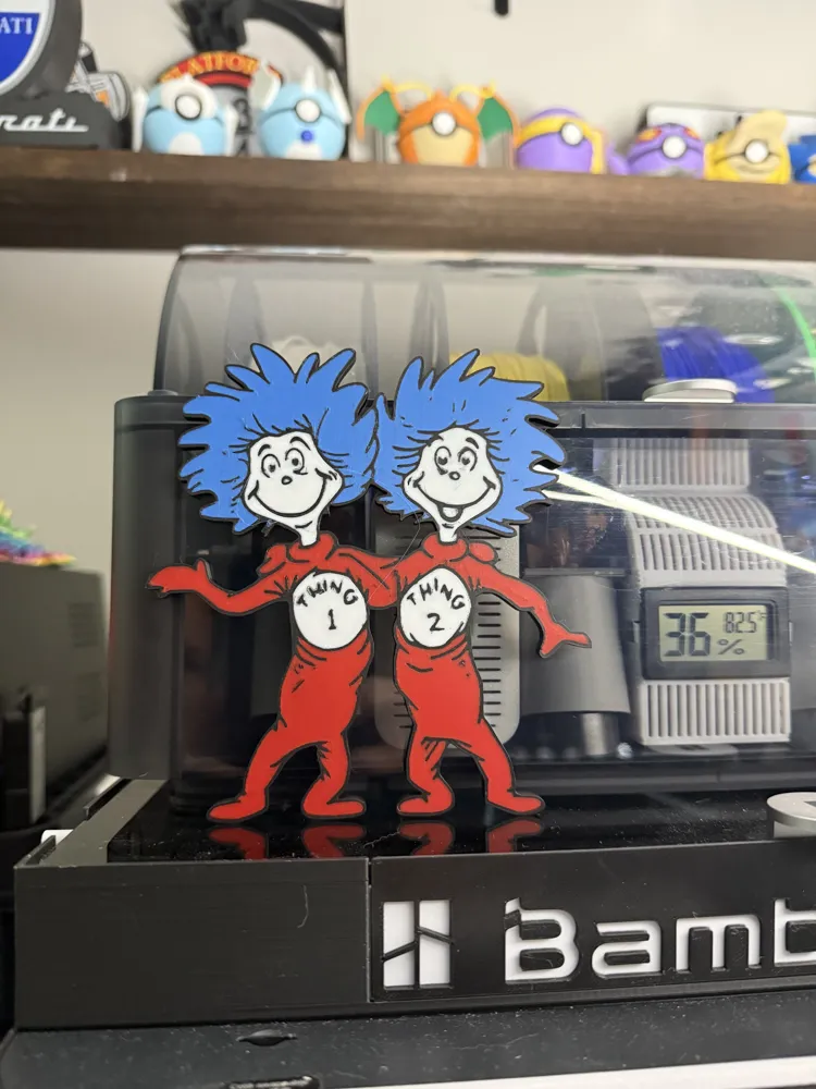 THING 1 AND 2 WALL ART by 3DPrinting4fun MakerWorld: Download Free 3D ...