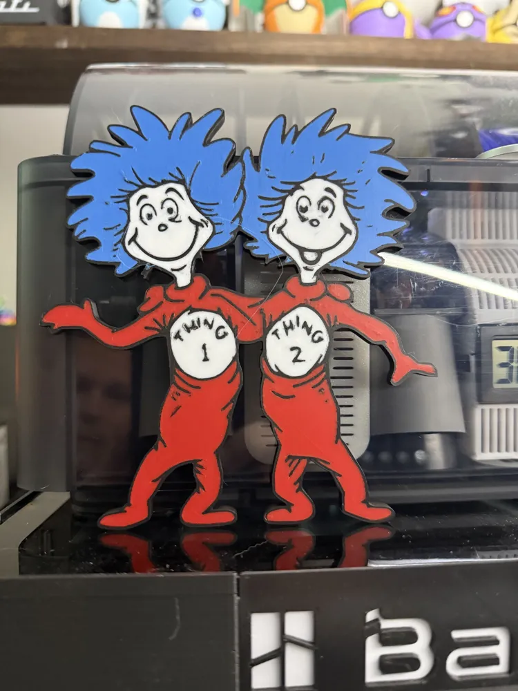 THING 1 AND 2 WALL ART by 3DPrinting4fun MakerWorld: Download Free 3D ...