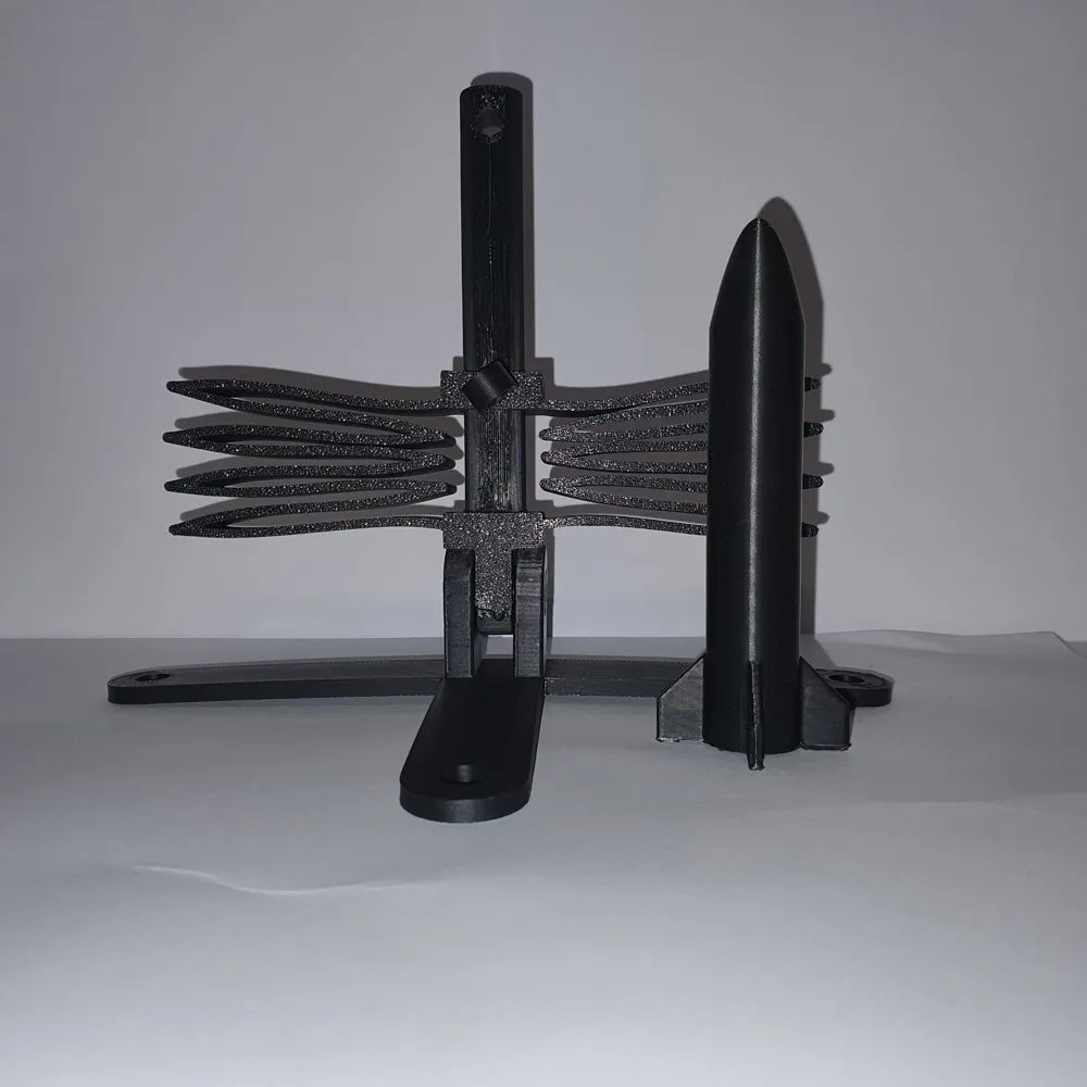 3D Printed Spring Rocket Launcher - Free 3D Print Model - MakerWorld