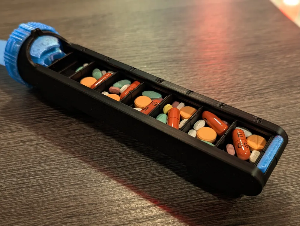 Locking Pill Box | The Capsuleer - Free 3D Print Model - MakerWorld