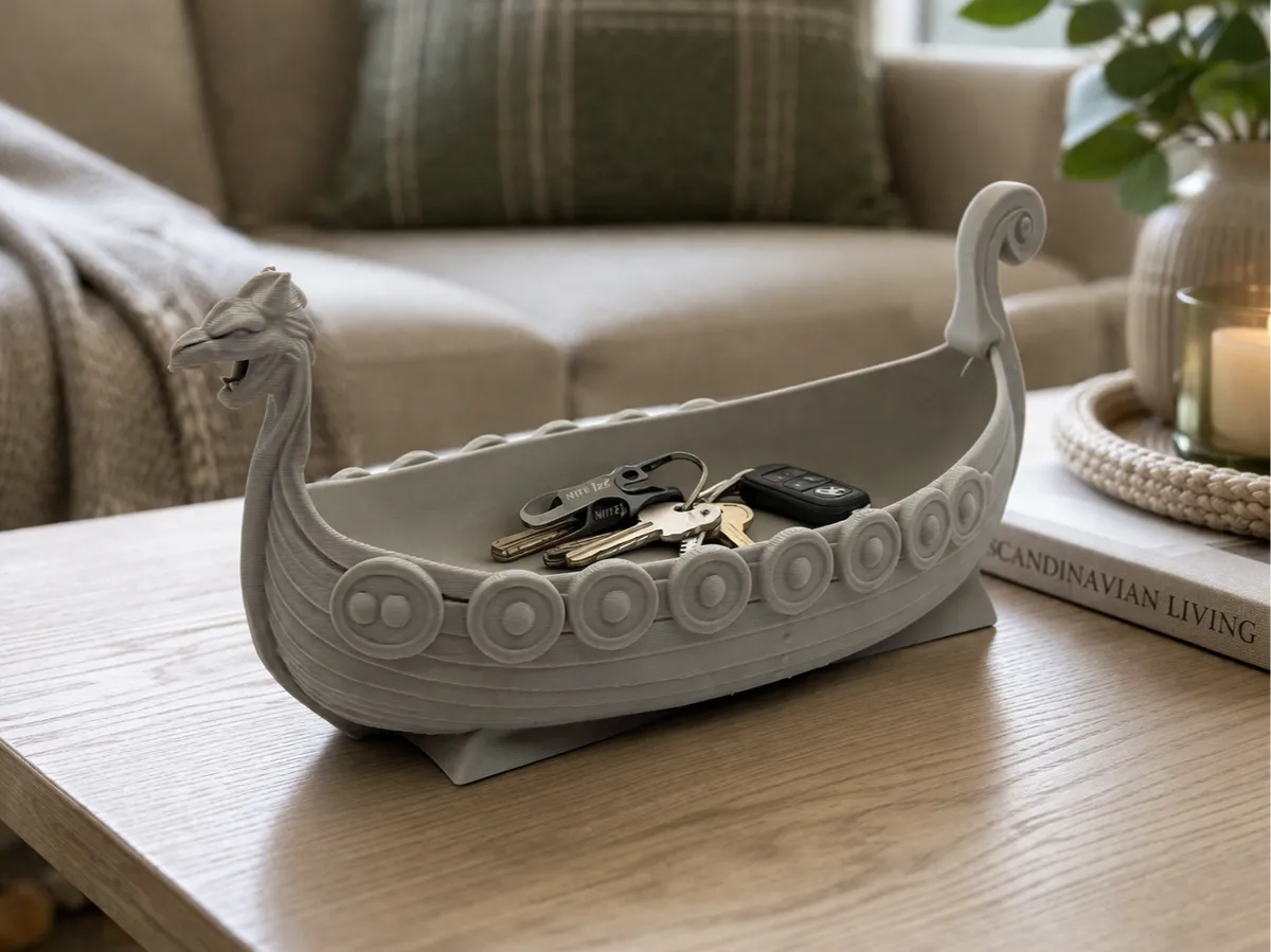 Viking Ship Bowl - Free 3D Print Model - MakerWorld