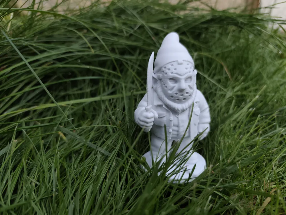 Jason Voorhees Garden Gnome - Free 3D Print Model - MakerWorld