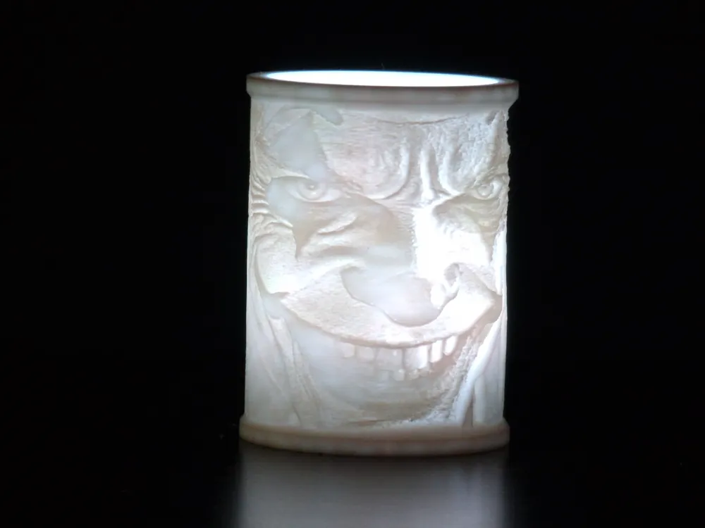 Tea light Lithophane - Joker by Madness3D - MakerWorld