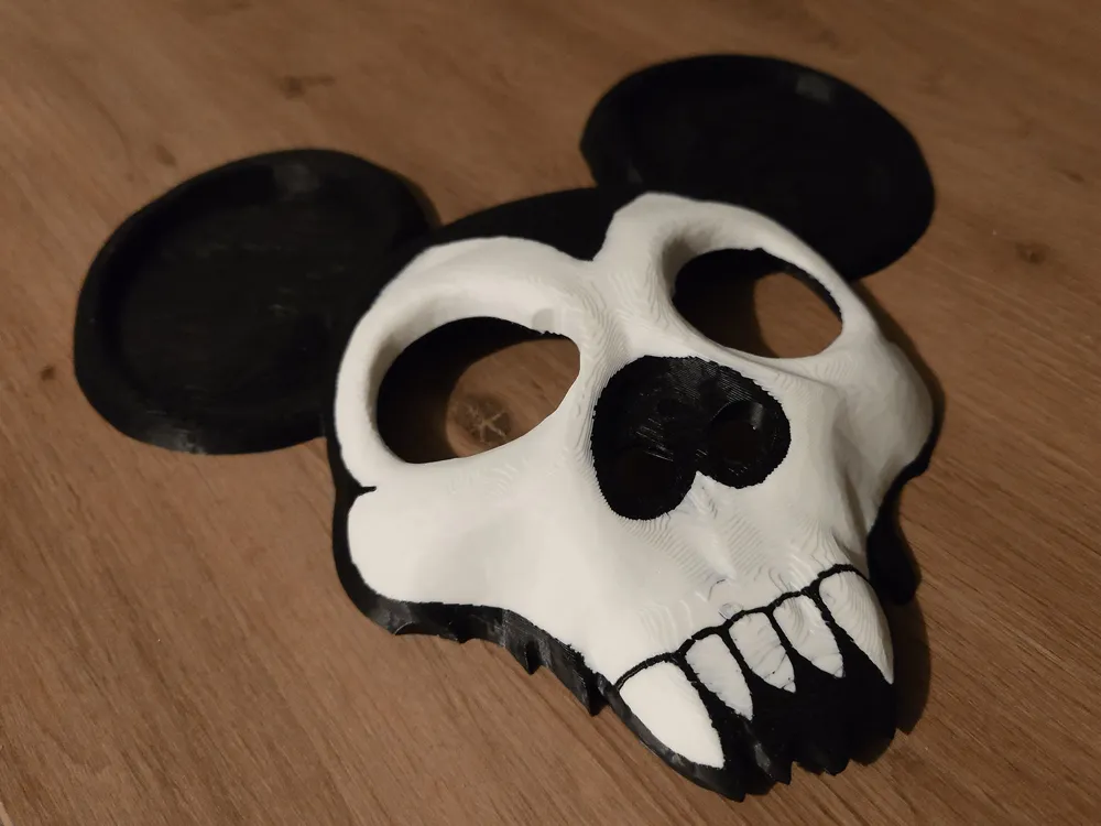 Skeleton Mouse Mask for Halloween by Rockthered - MakerWorld